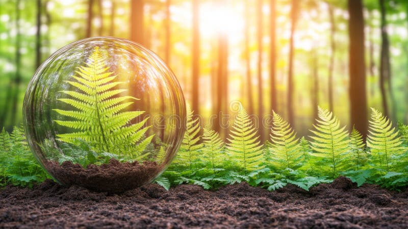 The Fragile Ecosystem Protected by Nature S Embrace in a Glass Sphere ...
