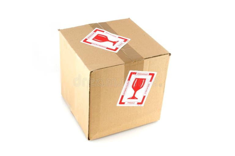 Fragile filled box stock image. Image of send, surprise - 5778017
