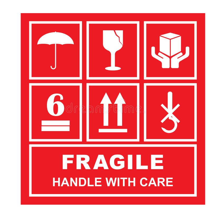 Fragile flat icon stock vector. Illustration of umbrella - 288837513