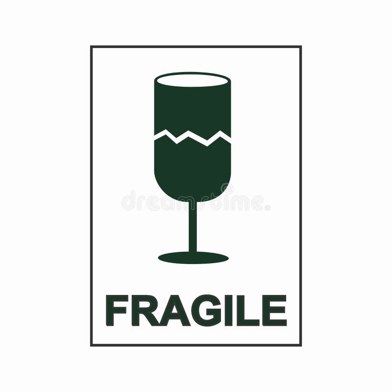 Signage Fragile Stock Illustrations – 222 Signage Fragile Stock ...