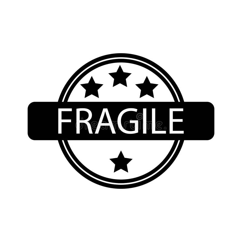 Fragile Illustration Logo Vector Stock Vector - Illustration of service ...