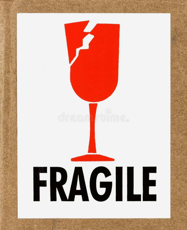 Fragile Label stock image. Image of label, fragile, mailed - 1787443