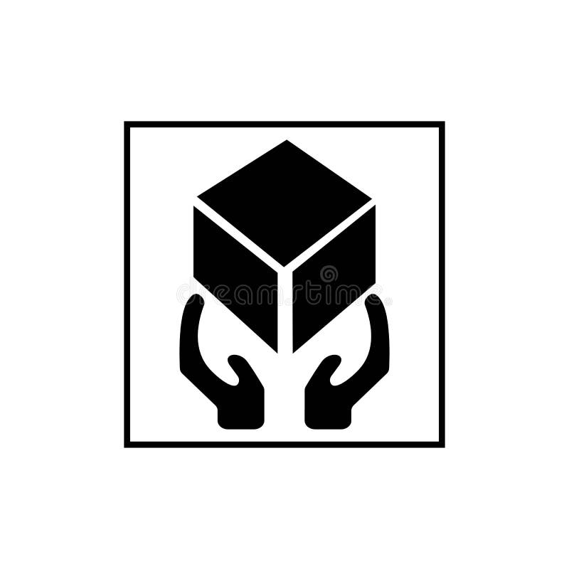 Fragile logo vector design stock vector. Illustration of package ...