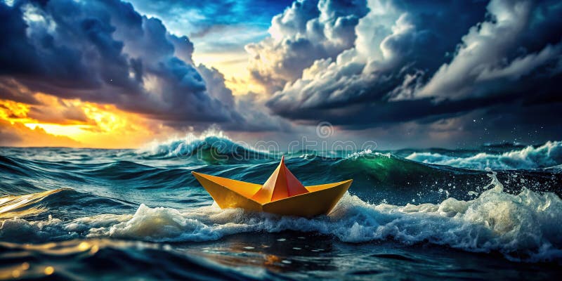 Boat Power Logo Template, with Wave and Boat Illustration Stock Vector ...