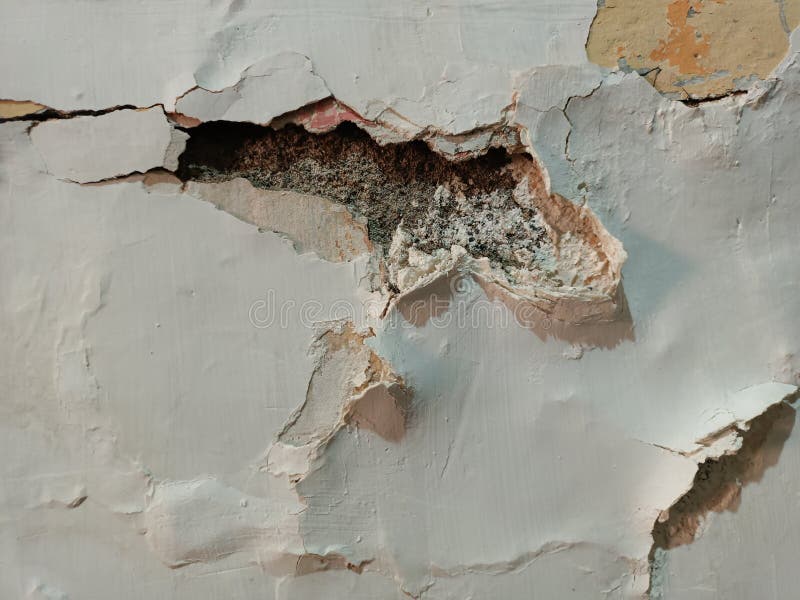 Fragile and Peeling Walls of the House Stock Image - Image of build ...