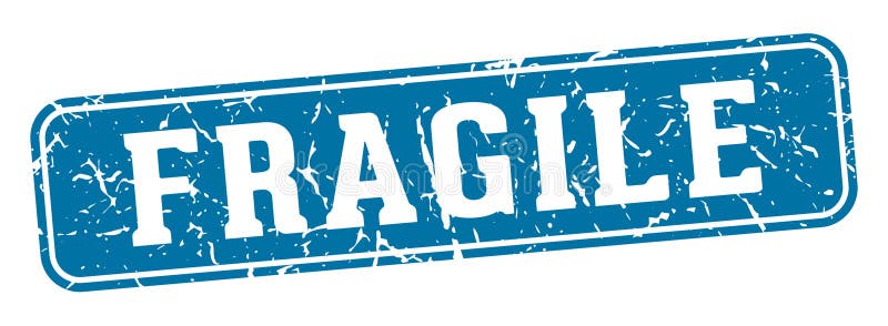 Fragile Rectangular Sign. Fragile Stamp Stock Vector - Illustration of ...