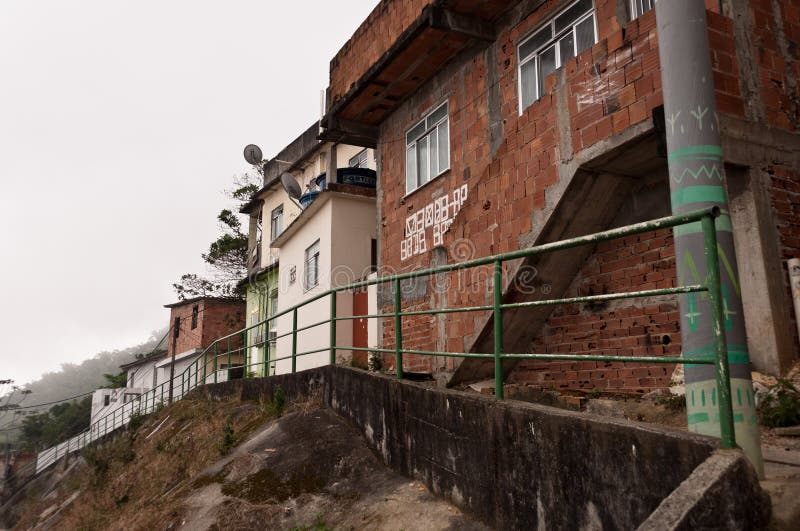 Fragile Residential Constructions of Favela Vidigal in Rio De Janeiro ...
