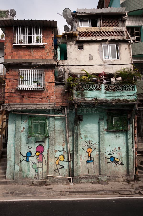 Fragile Residential Constructions of Favela Vidigal in Rio De Janeiro ...