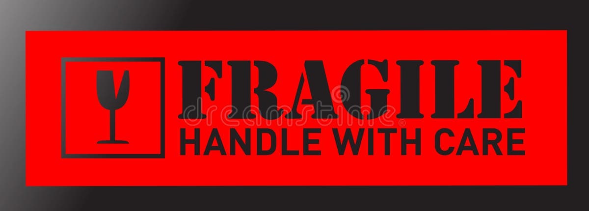 Fragile Glass Warning Stock Illustrations – 3,885 Fragile Glass Warning ...