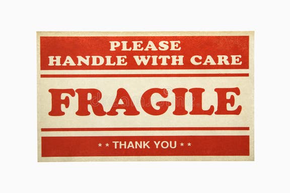 Fragile sign. stock photo. Image of still, close, sign - 3532534
