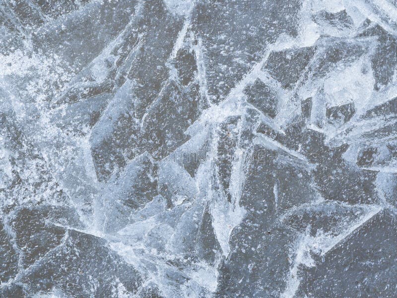 Fragile Spring Ice on the Lake Stock Photo - Image of bumpy, danger ...