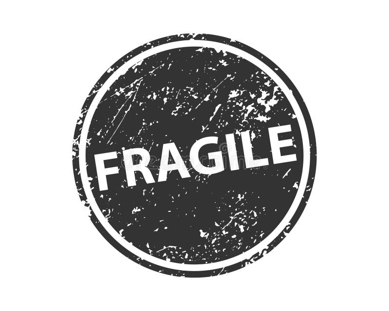 Fragile Stamp Vector Texture. Rubber Cliche Imprint Stock Vector ...