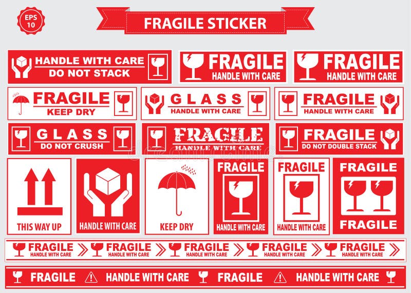 Fragile Logo Do Not Stack