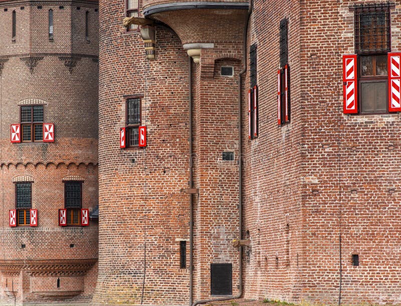 Fragment of an Ancient Castle from the Middle Ages Stock Image - Image ...
