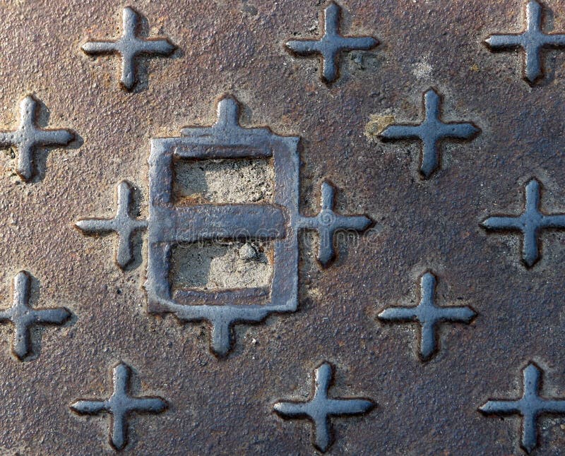 Fragment of Ancient Medieval Iron Pattern with Crosses Stock Photo ...