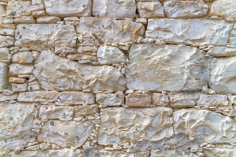 Fragment of an Ancient Stone Wall in Cyprus, Background Stock Photo ...