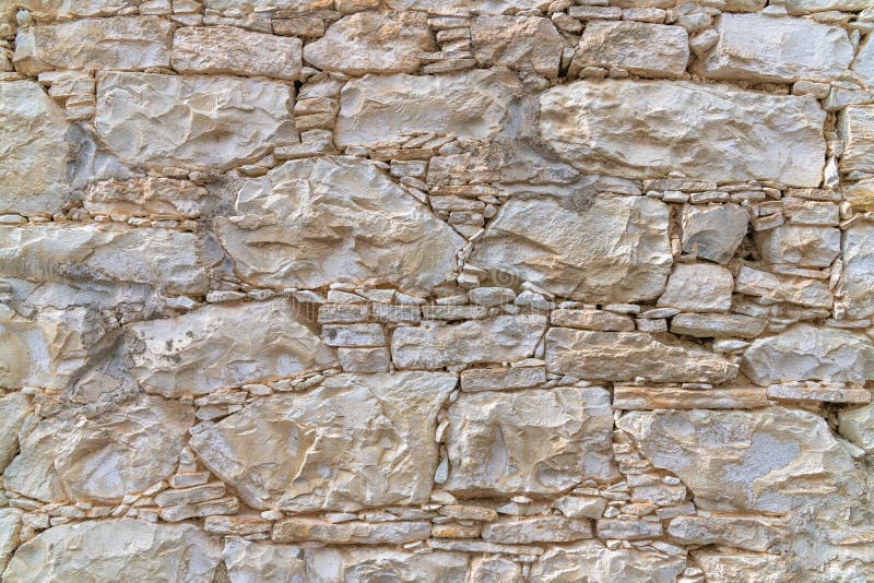Fragment of an Ancient Stone Wall in Cyprus, Background Stock Photo ...