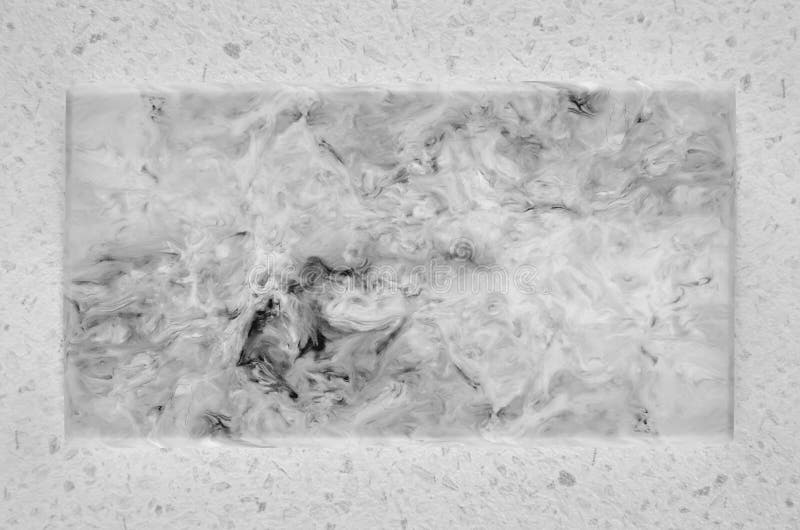 Fragment of Artificial Stone with Marble Texture. Black and White ...