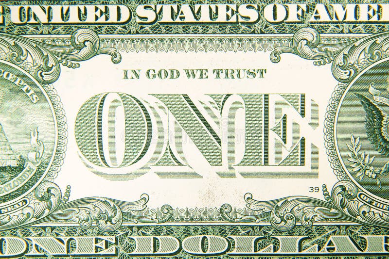 A Fragment of the Back of US Dollar Banknotes Stock Image - Image of ...