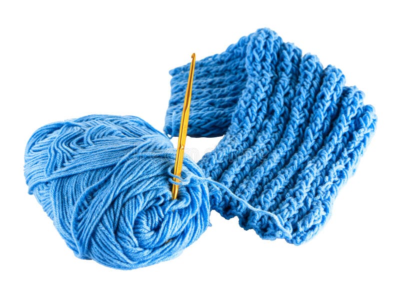 Fragment Blue Knitting Cloth Stock Image - Image of wool, material ...