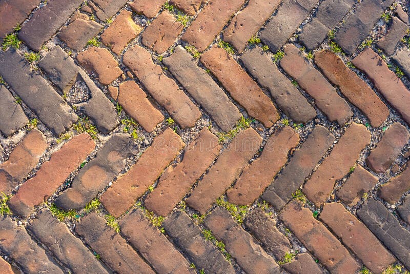 A Fragment of a Brick Road As a Background Stock Photo - Image of paved ...