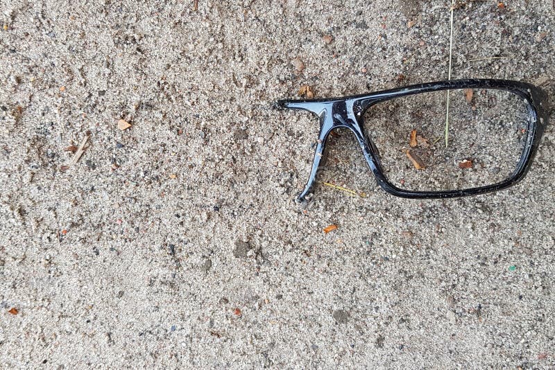 Fragment Broken Glasses in the Sand Bad Eyesight Stock Image - Image of ...