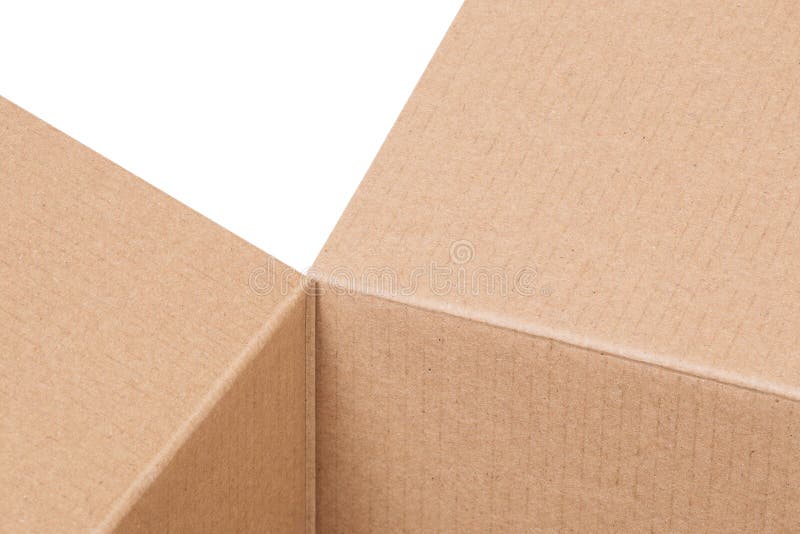 Fragment of a Cardboard Box Stock Image - Image of abstract, white ...