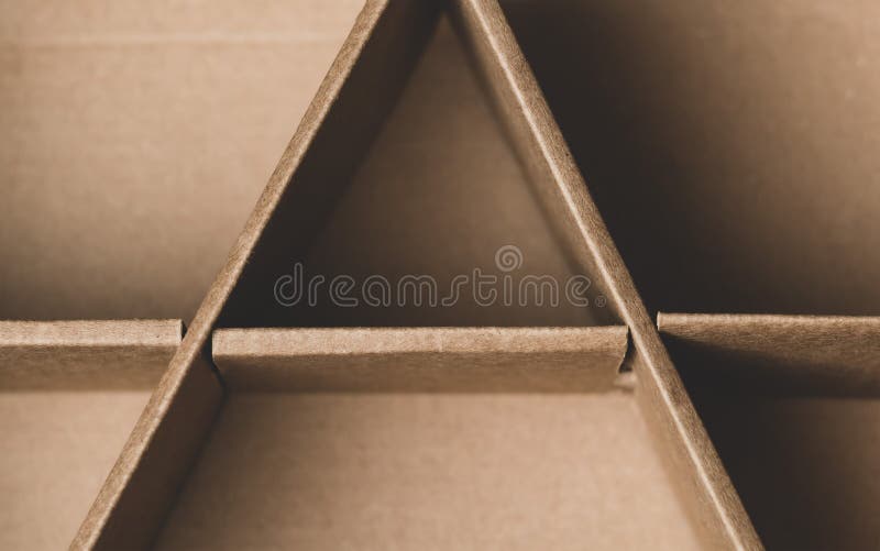 Fragment of a Cardboard Box. Cardboard with Tape and Stickers Stock ...