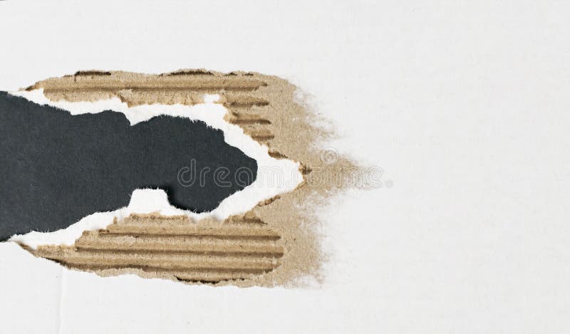 Fragment of a Cardboard Box. Cardboard with Tape and Stickers Stock ...