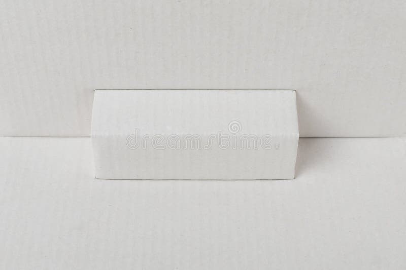 Fragment of a Cardboard Box. Cardboard with Tape and Stickers Stock ...