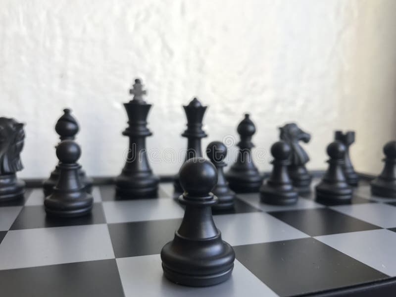 Fragment of Chess Party. Course of a Pawn E2-e4 Stock Photo - Image of ...