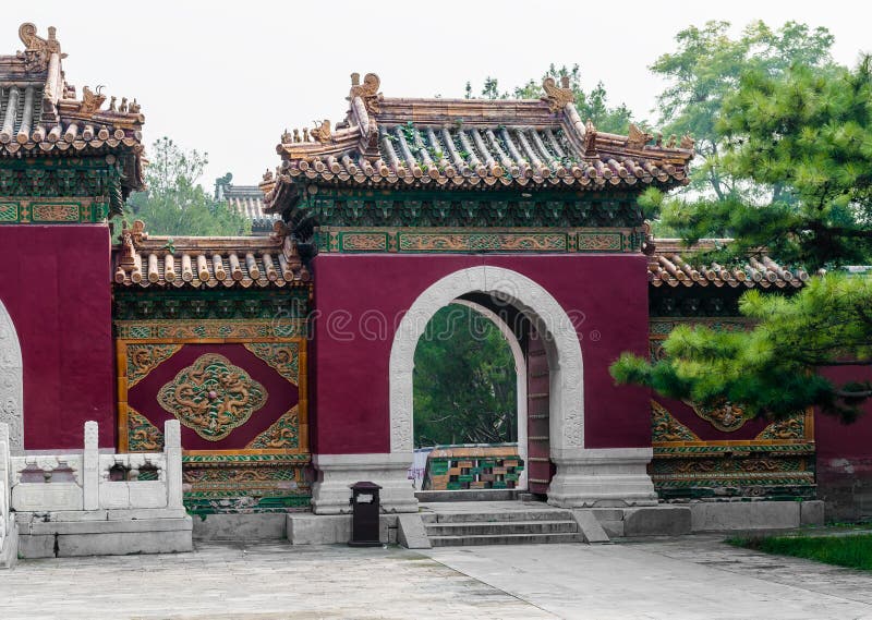Chinese Gate To the Dark Side Stock Image - Image of roof, gate: 59809985