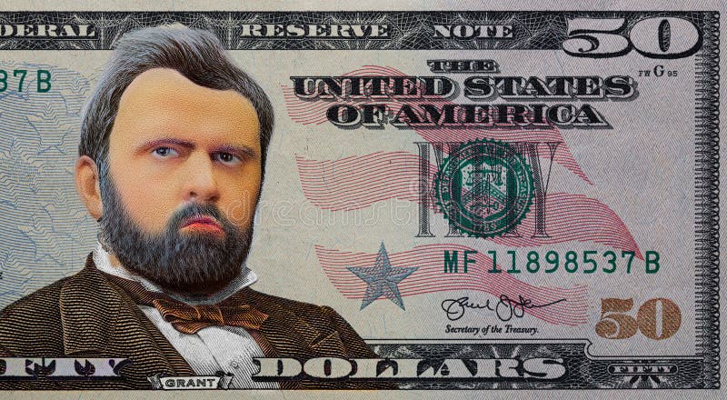 Fragment of Colorized 5 Dollar Bill Stock Photo - Image of finance ...