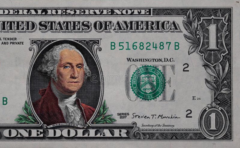 Fragment of Colorized 5 Dollar Bill Stock Image - Image of banking ...