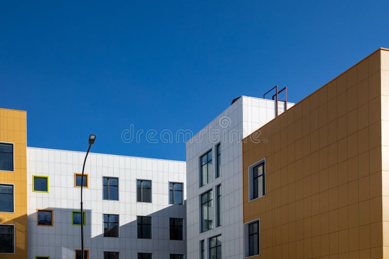 Fragment of Complex of Buildings of Variable Storey with Windows of ...