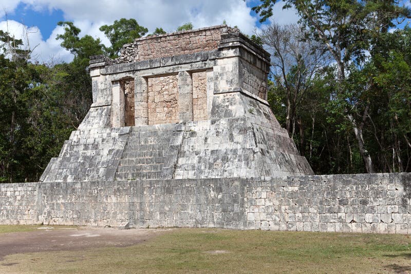 Fragment of a Complex of Pyramids.Chichen Itza, Mexico Stock Image ...
