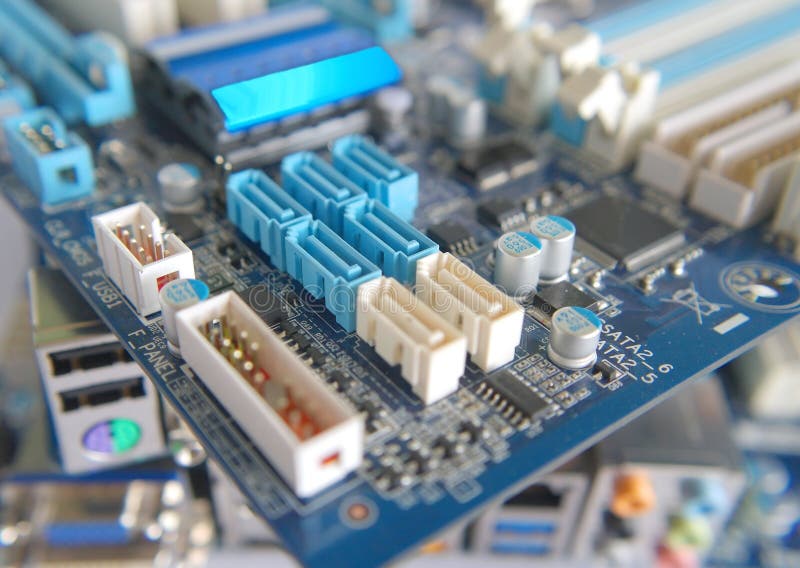 Computer Main Board stock image. Image of motherboard, board - 54431