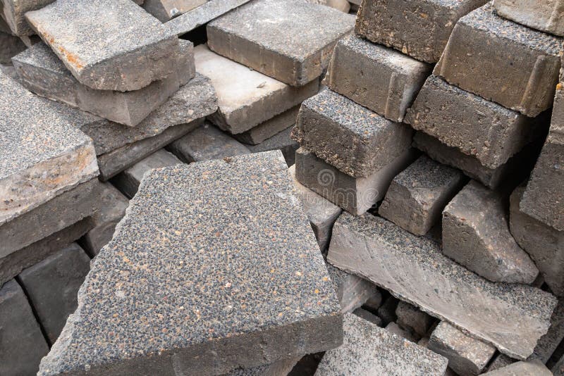 Fragment of Construction Site Pieces of Concrete Stock Photo - Image of ...