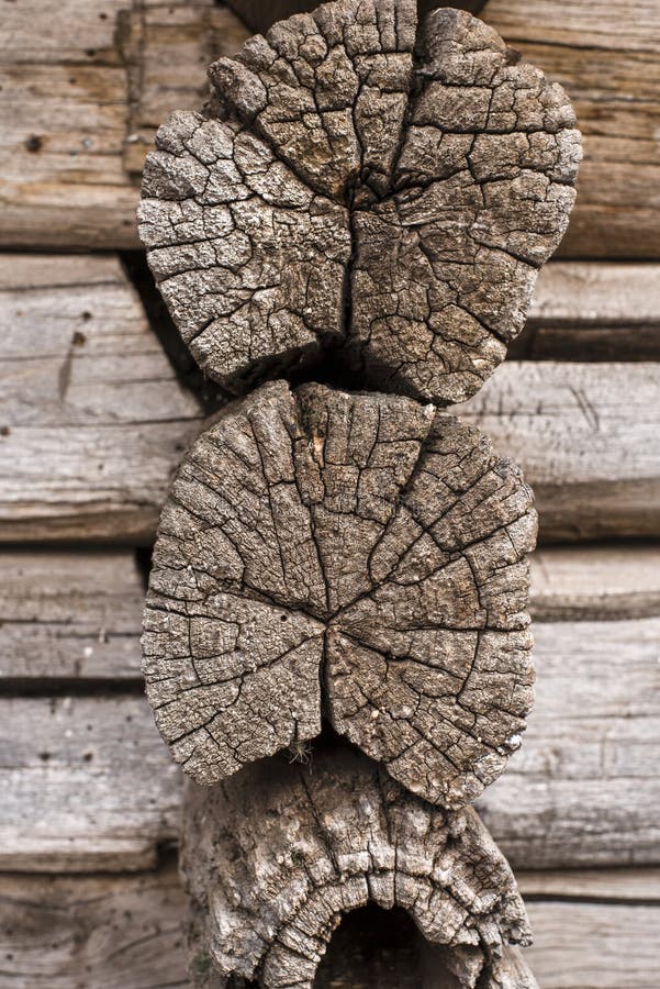 Fragment of the corner stock image. Image of stump, rustic - 117620825
