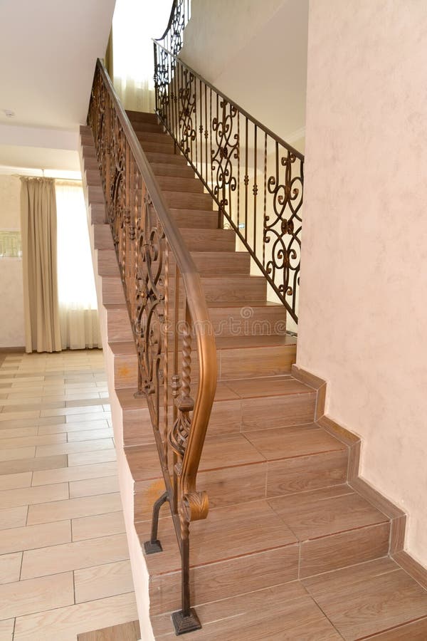 Fragment of a Corridor of Hotel with a Ladder Stock Image - Image of ...