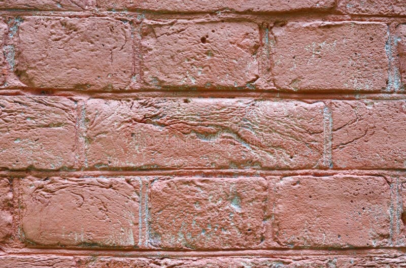 Fragment D'un Mur De Briques Rose Photo stock - Image du barrière ...