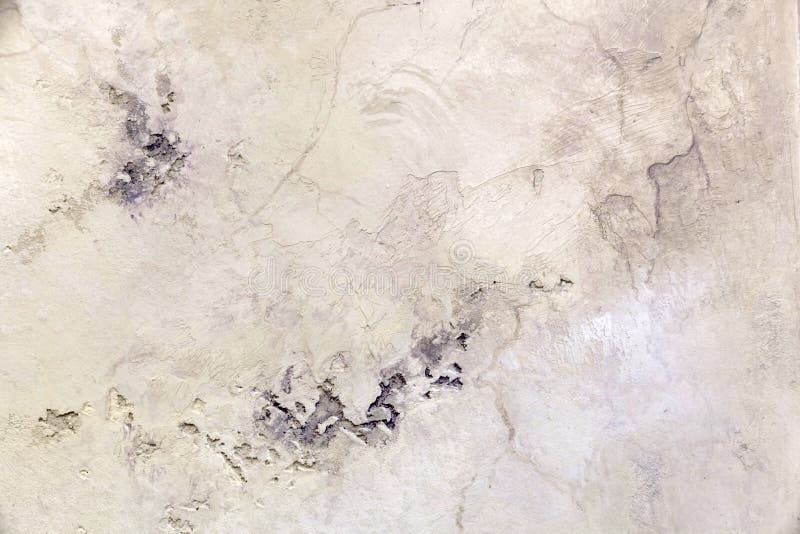 Fragment of Decorative Plaster on the Wall - Map Under a Natural Stone ...