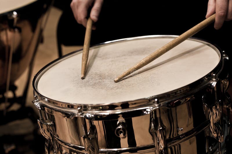 Fragment Der Trommel Im Orchester Stockfoto - Bild von trommelschlag ...