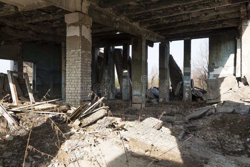Destroyed Brick House in the Water after the Disaster that Razed it To ...