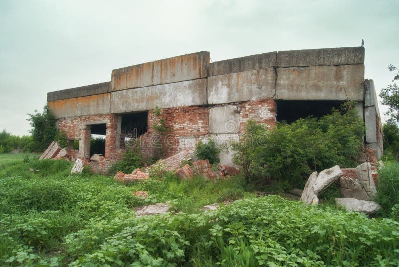 Fragment of the Destroyed Wall from Agricultural Buildings in the ...