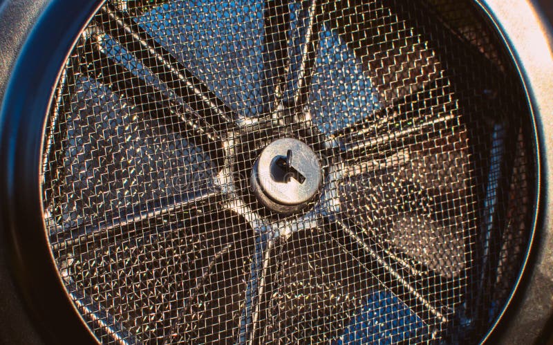 A Fragment of a Device Made of Shiny Metal Stock Image - Image of ...