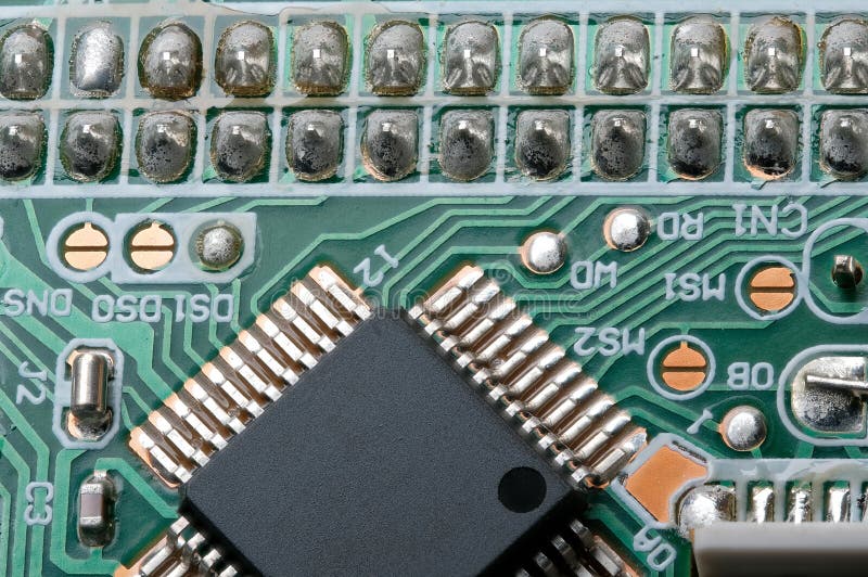 Digital Electronic Circuit Board Stock Photo - Image of electric ...