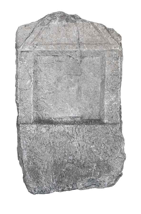 Fragment of Empty Antique Large Square Plaque of Stone with Irregular ...