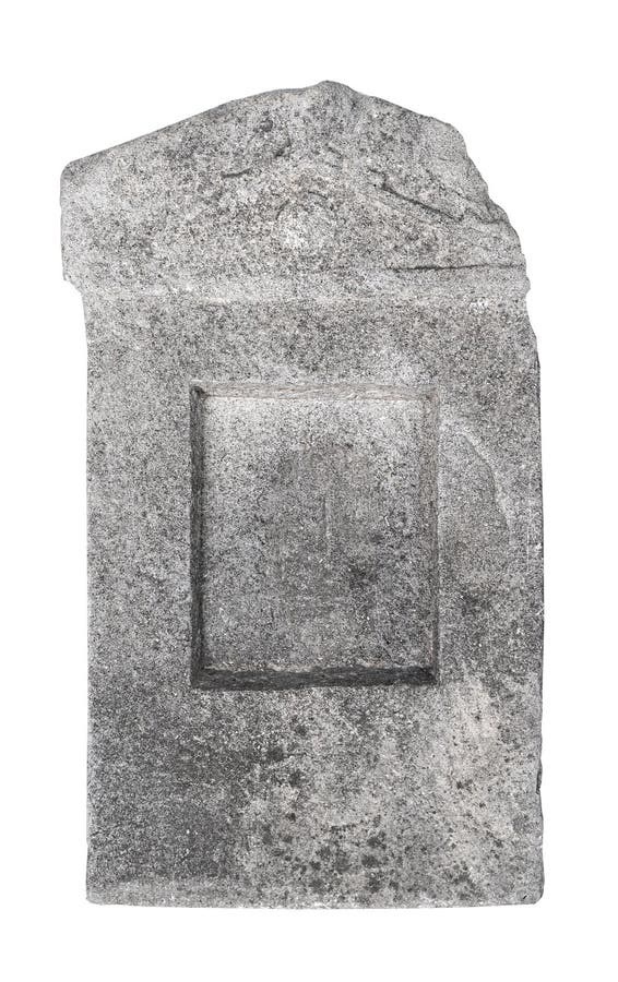 Fragment of Empty Antique Large Square Plaque of Stone with Irregular ...