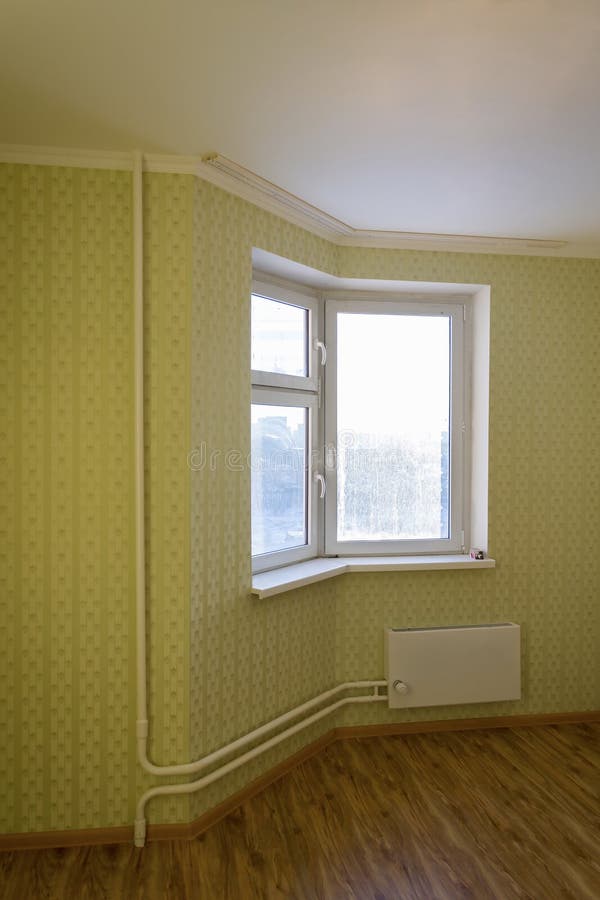 Fragment of an Empty Living Room after Restoration Stock Photo - Image ...